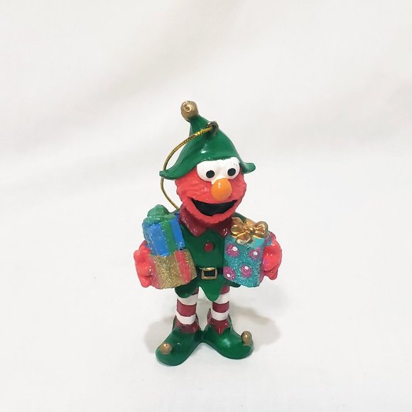 Sesame Street Workshop | Holiday | Elmo Dressed As Elf With Presents ...